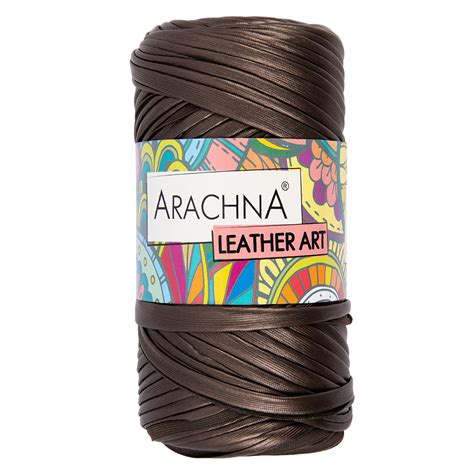 Пряжа ARACHNA "LEATHER ART" 100% полиэстер 160 г ± 10 г 50 м №04 ...