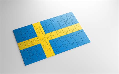 스웨덴국기가 새겨진 직소 퍼즐 하얀 배경에 고립된 퍼즐 조각 성취와 완벽한 개념 국가 무결성의 상징 3d 일러스트레이션 0명에 대한 스톡 사진 및 기타 이미지 Istock