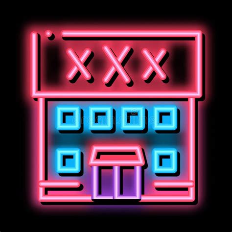 Sex Shop Building Neon Glow Icon Ilustraci N Ilustraci N Del Vector Ilustraci N De Discoteca