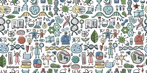 Biology Seamless Pattern Stock Vector Illustration Of Medicine 28819545