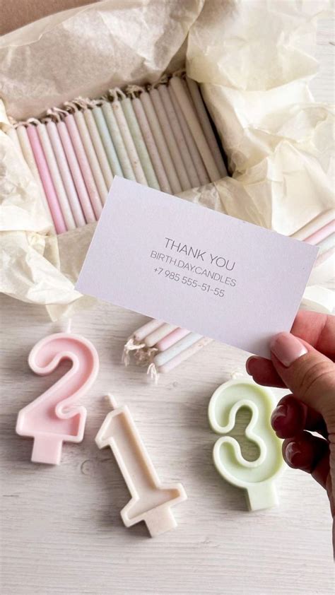 Свечи для торта в 2024 г Свеча Свечи ручной работы Ароматические свечи