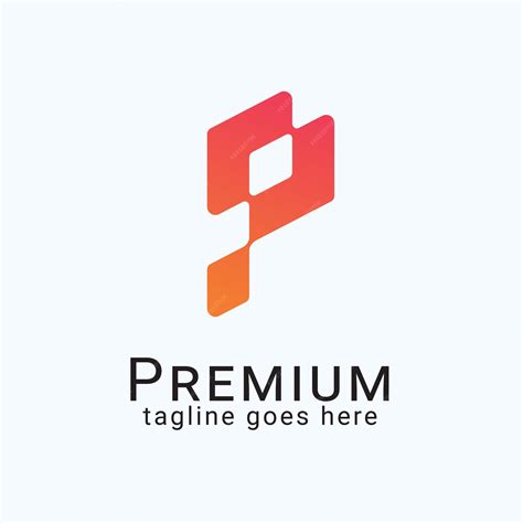 P 글자 로고 프리미엄 컨셉 P 글자 브랜드 정체성 무료 터 기반 프리미엄 벡터