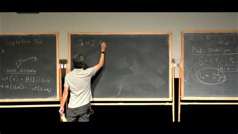 Part 1 Quantum Singleton Bound And Consequences Jeongwan Haah Microsoft Research Youtube