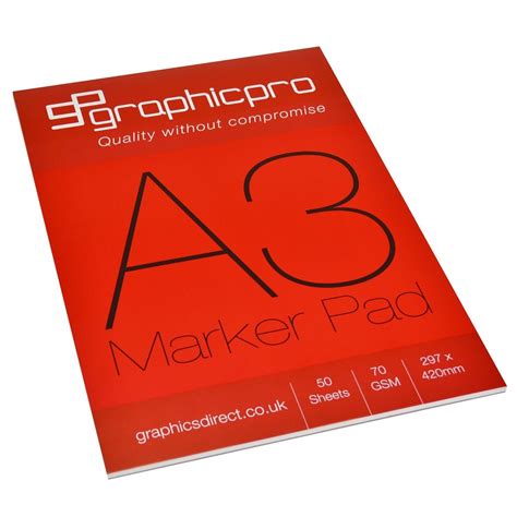 Graphicpro Bleedproof Marker Pad In A4 A3 And A2 Uk