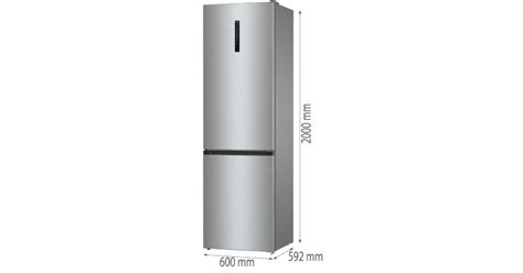 Gorenje NRK6202AXL4 Fridge freezer 331L, Silver | Pepita.com