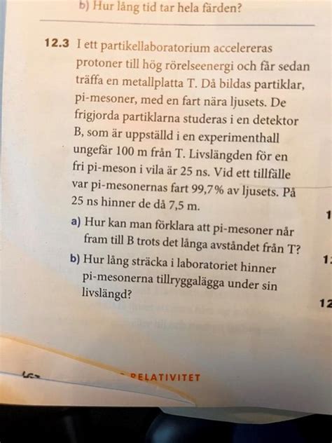 Tidsdilation Formeln Fysik Fysik 1 Pluggakuten