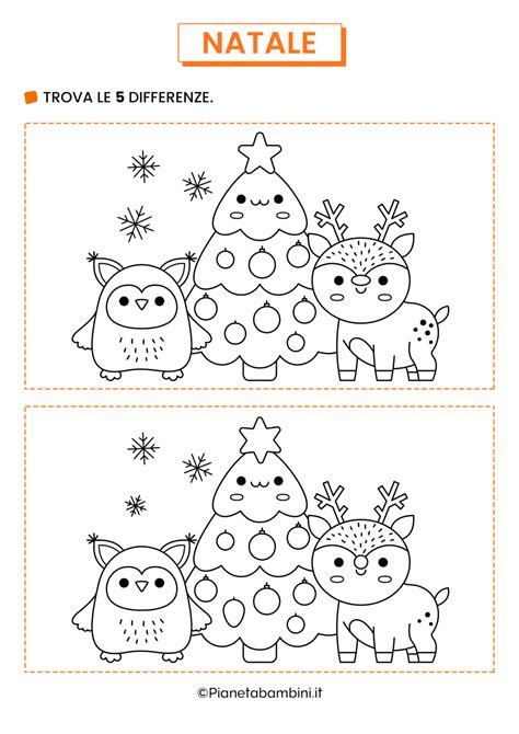 Trova Le Differenze Di Natale Da Stampare Pianetabambini It