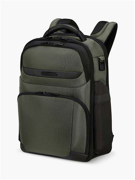 Samsonite Pro-DLX 6 Backpack, Green at John Lewis & Partners