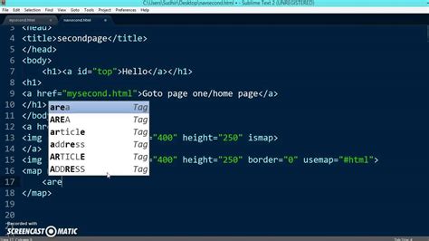 Html5 Ismap And Usemap Image Links Youtube