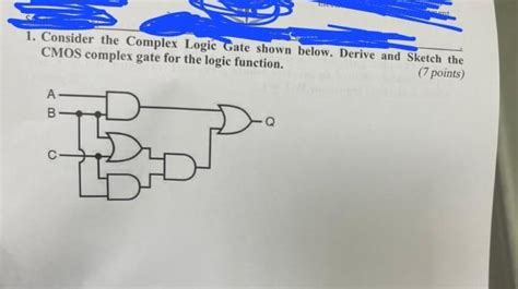 Solved 1 Consider The Complex Logic Gate Shown Below
