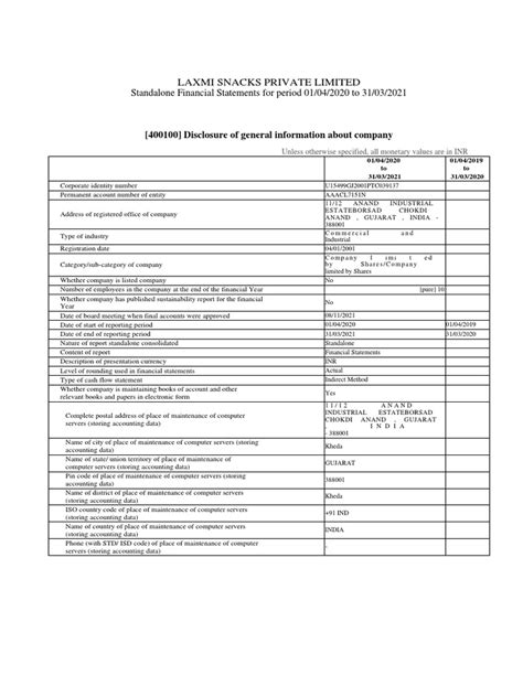 xbrl financial statements duly authenticated as per section 134 including board s report