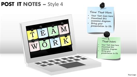 Post It Notes Style 4 Powerpoint Presentation Slides Ppt Images