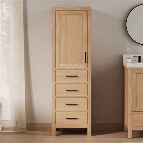 Ariel Cambridge 20 In X 65 In X 16 In Natural Oak Wood Freestanding