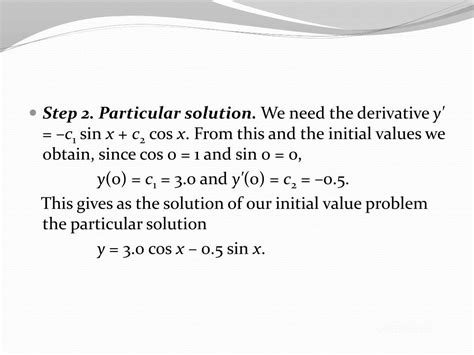 Ppt Engineering Mathematics Class 5 Second Order Linear Odes Part1