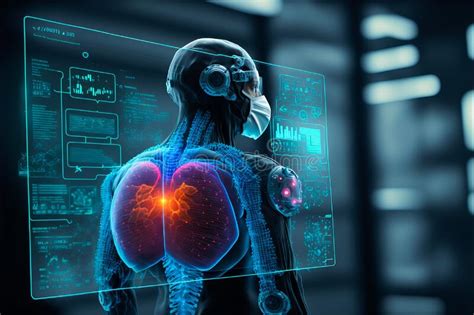 abstract robot analysis medical technology concept generative ai stock