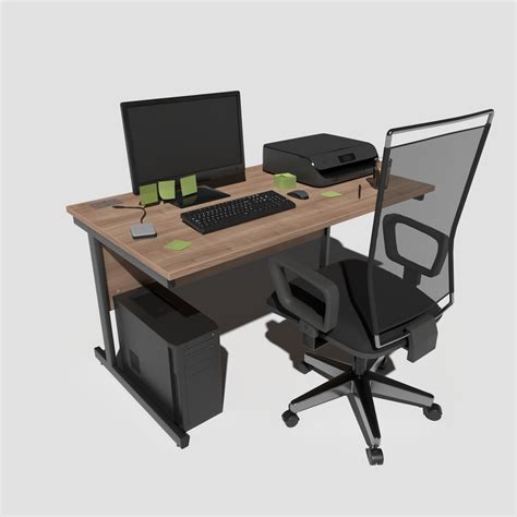 Workstation 3d Model Turbosquid 1701662