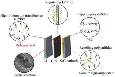 Illustration Of The Composite Interlayer Function In Li−s Batteries