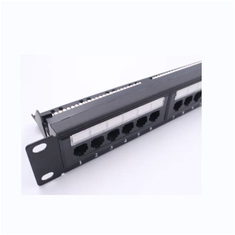 RockRack 19 Inch 1U Patch Panel RJ45 Cat6 24 Ports Network Patch Panel Server Racks Rack