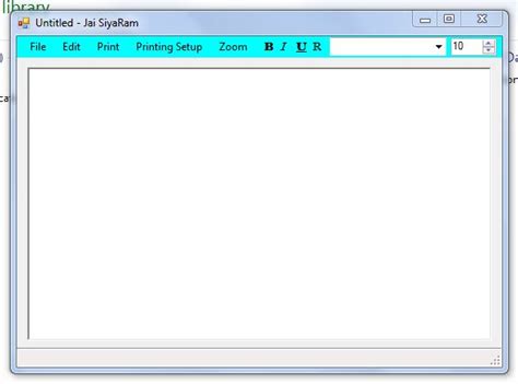 C Notepad Notepad Built In C GUI