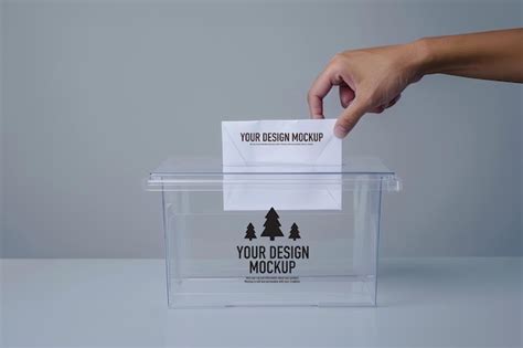 Anonymous Person Casting Ballot In Mockup Voting Generative Ai Premium Ai Generated Psd