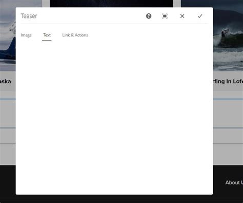 Hide Text Description Teaser Aem Aem Cq5 Tutorials