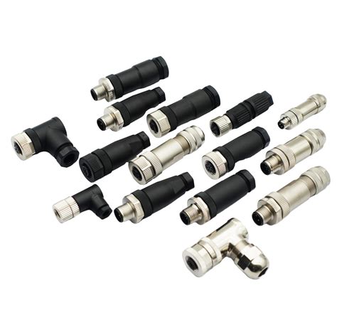M8 Electrical BNC Terminal Block Waterproof Circular Connector M8 Connector And Male