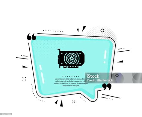 Ikon Kartu Grafis Gpu Tanda Perangkat Keras Komponen Komputer Vektor Ilustrasi Stok Unduh