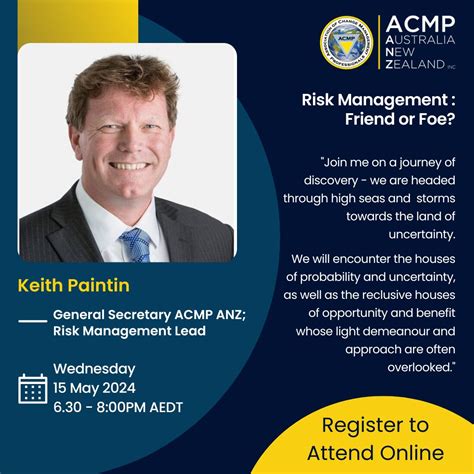 Acmp Australia And New Zealand Anz On Linkedin Riskmanagement
