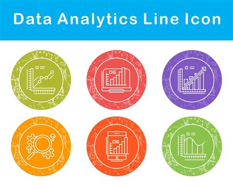 Data Analytics Vector Icon Set Vector Art At Vecteezy