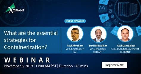 Webinar Containerization Containerizationjourney Xoriant