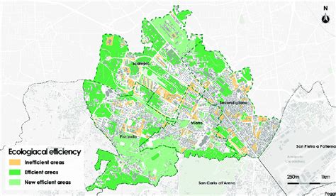 Spatial Distribution Of Ecologically Efficient Areas After Planting Works Download Scientific