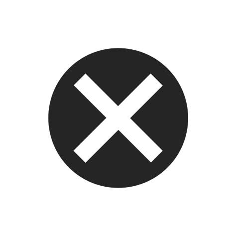 Exit Delete Close Cross Warning Stop Cancel Icon