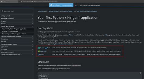 How To Install Kirigami For Kubuntu Kirigami With Python Development Kde Discuss