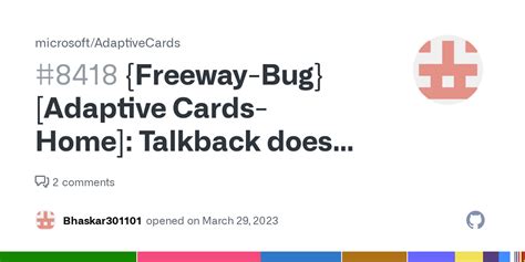 Adaptive Cards Home Talkback Does Not Announce The Role And Position Of The Tabs Present