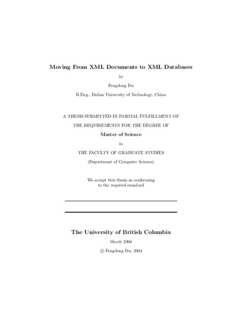 pdf moving from xml documents to xml databases