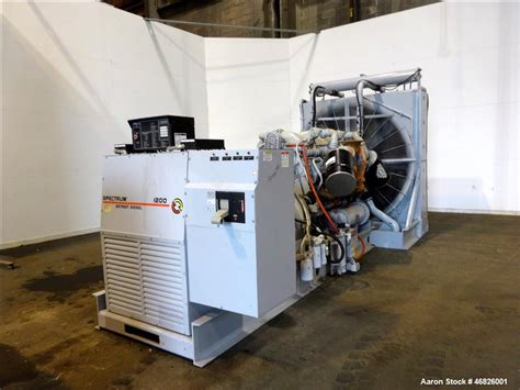 Used Waukesha 1122 kW Diesel Generator Skid. No radiator, no switchge