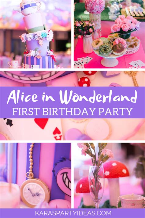 Karas Party Ideas Alice In Wonderland First Birthday Party Karas