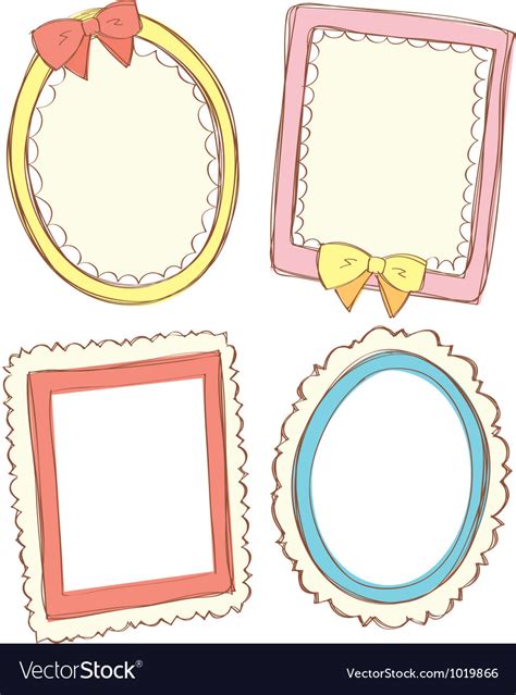 Cute Frame Royalty Free Vector Image Vectorstock