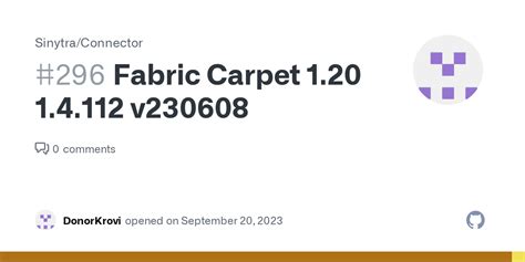 Fabric Carpet V Issue Sinytra Connector Github