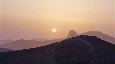 산사의아침 달님과 일출 Youtube