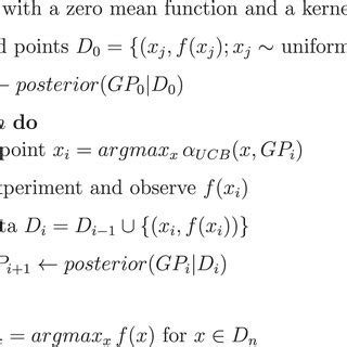 An Illustration Of Bayesian Optimization Applied To A Toy Problem Using Download Scientific