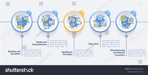 Types Big Data Applications Circle Infographic Stock Vector Royalty
