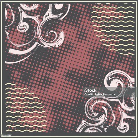 히잡과 담요에 대한 추상 스카프 패턴 디자인 히잡 스카프와 스플래시 브러쉬 잉크 인쇄 제작용 나뭇잎 가리기에 대한 스톡 벡터 아트 및 기타 이미지 Istock