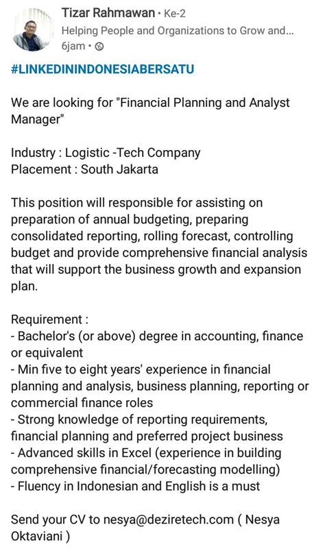 Jaringan Loker On Linkedin Jaringanloker