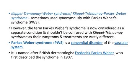 Parkes Weber Syndromepptx