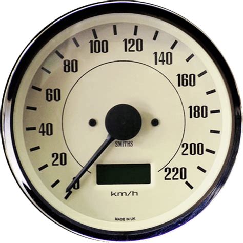 Classic Smiths Magnolia Digital Speedometer 100mm Cai