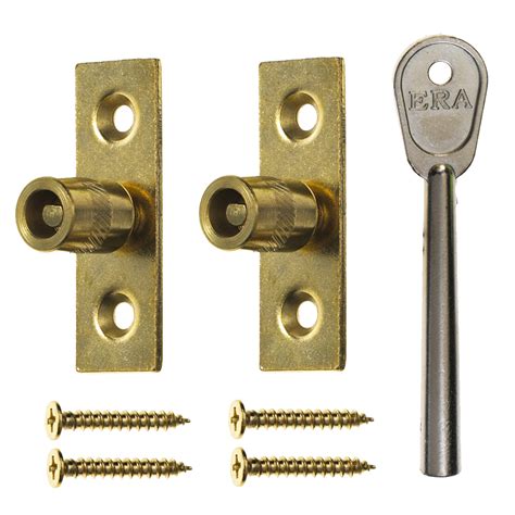 Era 822 Sash Window Stop Pb 2 Locks 1 Key Display Boxed Crothers