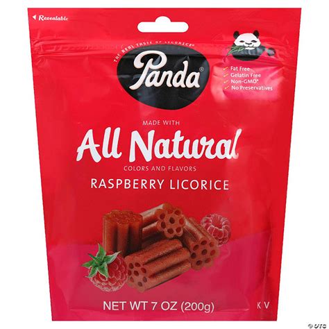 Panda Licorice Chew Raspberry 7 Oz Pack Of 8 Oriental Trading