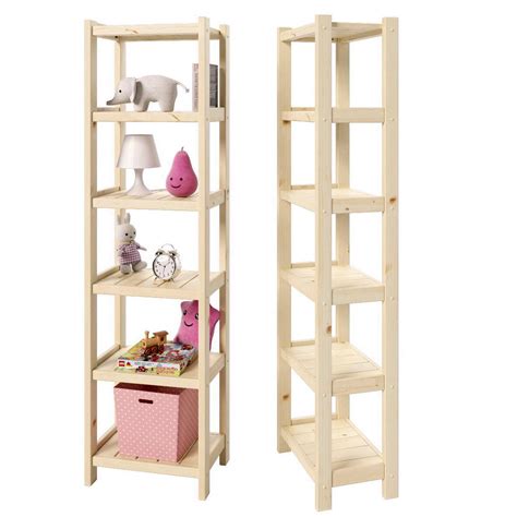 ᐉ Стелаж деревяний Massiv 6 полиць 1940x530x350 мм Сосна 11811458 • Краща ціна в Києві