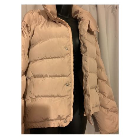 Light Pink Nude Oversized Puffer Jacket Gem